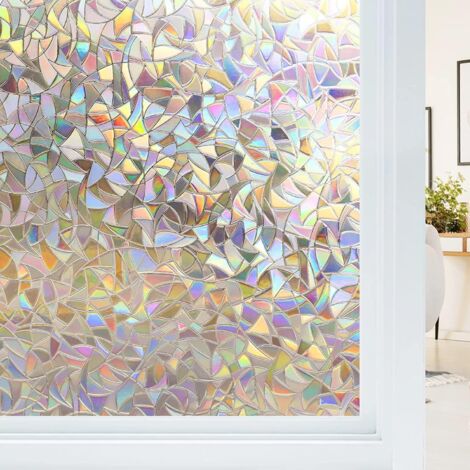 Electrostatic Window Film with Rainbow Effect, Decorative Anti-Peek ...