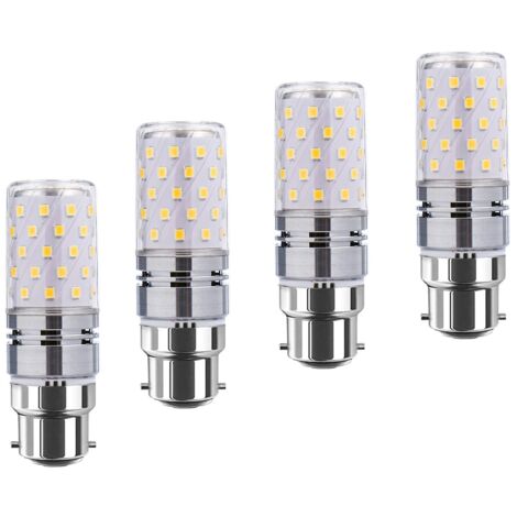 B22 LED Corn Bulbs, 12W, 100W Incandescent Equivalent, 1200lm, Warm ...