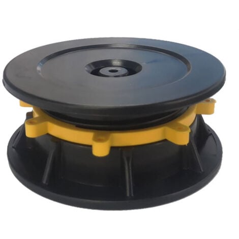 Set of 4 universally adjustable terrace feet for beams and slabs, floor ...