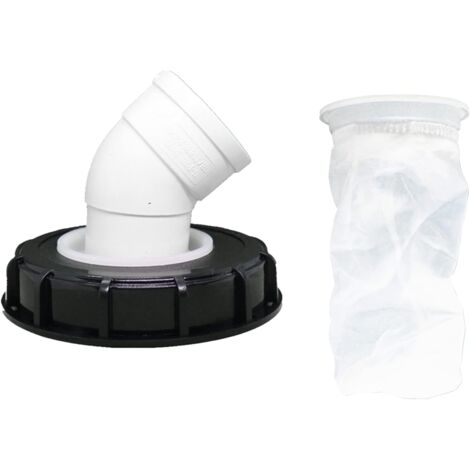 45°IBC lid filter, 163 mm nylon rainwater filter, washable with lid for ...