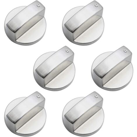 6pcs Universal Metal Control Knobs, Gas Stove Knob, 6mm Universal ...