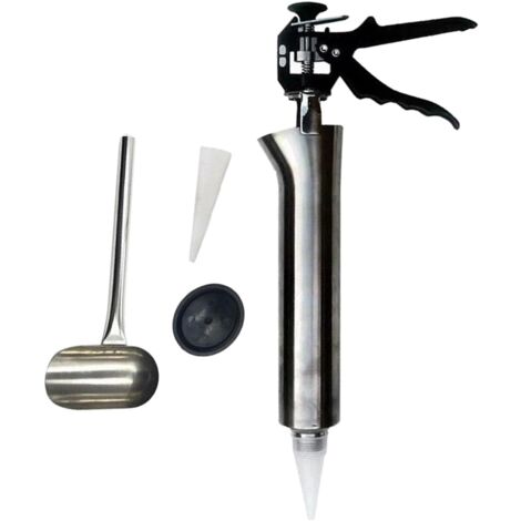 Manual mortar joint applicator, pointed mortar cartridge gun with ...