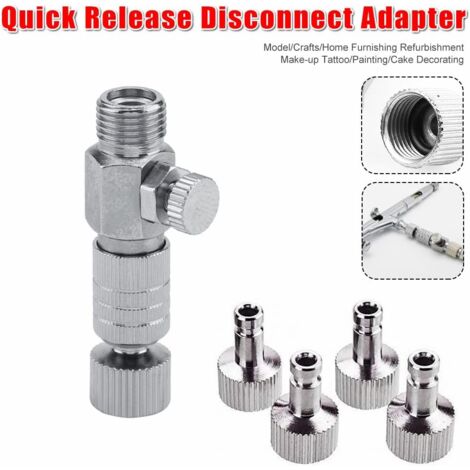 Airbrush Separator Metal Connector, 4pcs 1/8 inch Male-Female ...