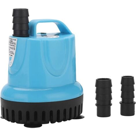 25 W submersible water pump, quiet bottom suction pump with dry ...