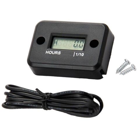 Waterproof LCD Display Digital Hour Meter Timer for Quad, Motorcycle, Snowmobile, Motocross, Pit ...