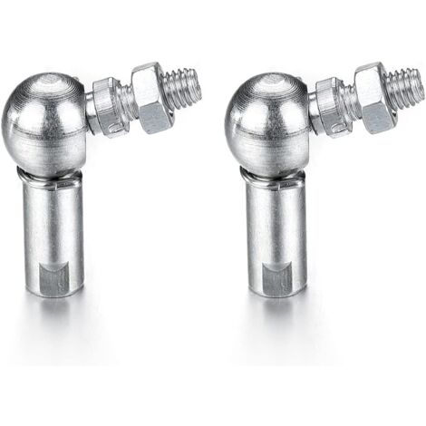 2 pieces CS16 L-shaped ball bearings with threaded shaft (M10 x 1.5)