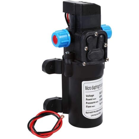 High Pressure Water Pump, DC 12V 5L/min Diaphragm Water Pump 116PSI ...