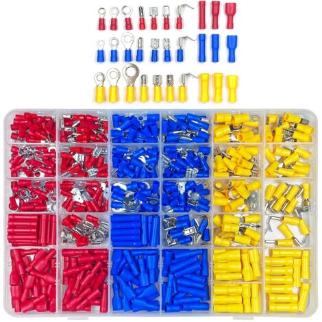 480pcs 30 Types Electrical Crimp Terminals, Electrical Crimp Connectors ...