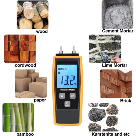 Moisture Tester, Wall and Wood Moisture Tester, Leakage Meter, Humidity ...
