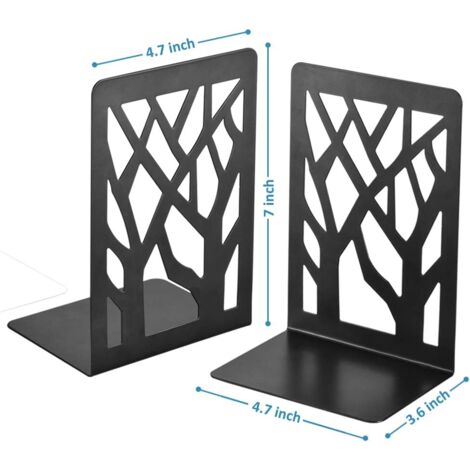 Bookend, Metal Book Stopper, Black Bookend, Book Support, Innovative ...