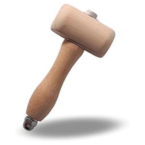 Hammer tool made of beech wood, wood carving hammer, leather craft, carving