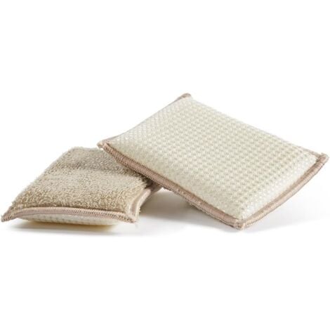 Bamboo Sponge, Bamboo, Multi-Coloured, 13 x 9 x 2.5 cm, 2 Units