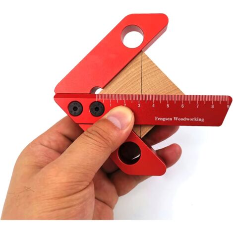 Carpenter Measuring Tool, Line Gauge Center, 45/90 Degree Right Angle ...