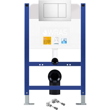 Low Height 0.75m Wall Hung Toilet Frame Dual Flush Concealed Cistern ...