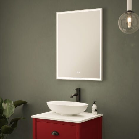 Stratford Tunable LED Mirror - 600 x 800 x 28mm IP44 Rated Diffused ...