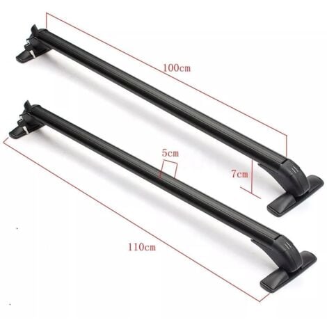 Barras de Techo para Coche Universal 110cm para Coche Baca Coche ...