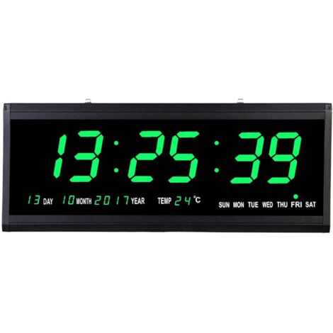 Reloj de calendario, grande, eléctrico, LED, digital, reloj de ...