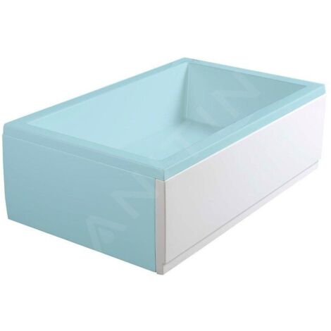 Polysan Deep Plain - Panneau frontal, 100, droit, 100x36 mm, blanc 83631