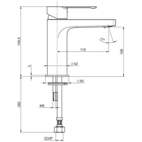 Jika Pure - Mitigeur de lavabo, chrome H3114210041101