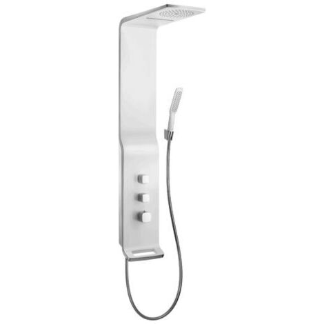 Hansgrohe – Panneau de douche Lift 180 2 jets – Finition chrome mat ...