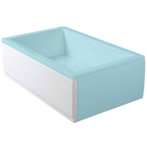 Polysan Deep Plain - Panneau frontal 100, gauche, 100x36 cm, blanc 83626