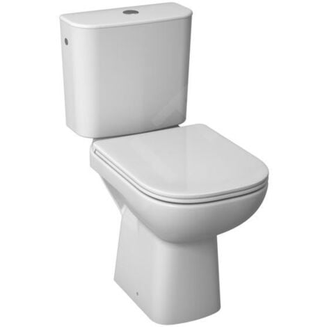Jika Deep - Set WC combiné avec réservoir de chasse, évacuation arrière, Dual Flush, blanc ...