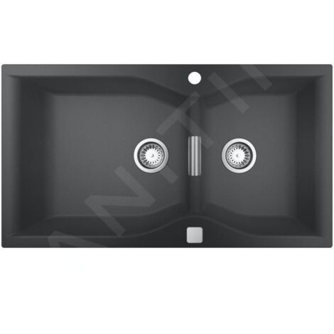 Grohe Éviers - Évier composite K700 avec vidage, 900x500 mm, gris ...