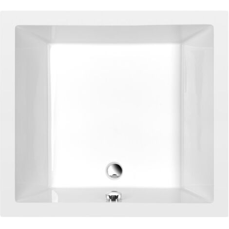 DEEP Rectangle Shower Tray avec Support. Cadre 100x90x26cm, Blanc