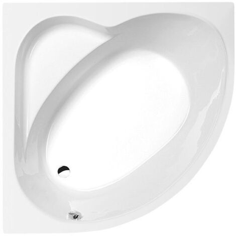 Bain de coin SIRIUS 130x130x43cm, Blanc