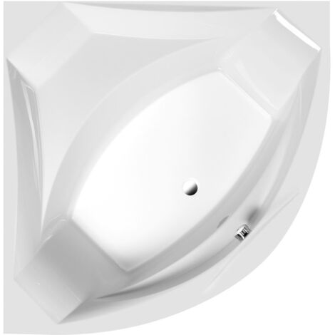 ROSANA MONOLITH Bain de coin 136x136x63cm, Blanc
