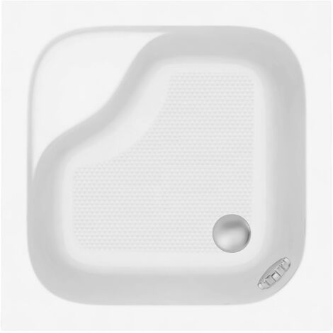 Plateau de douche acrylique Deep Square 90x90x30cm, blanc