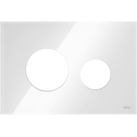 Tece TECEloop - Couvercle de commande de chasse d'eau TECEloop, verre blanc 9240671