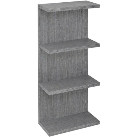 Étagère ouverte RIWA 30x70x15cm, chêne argenté