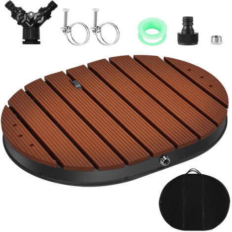 SWANEW Doccia da piscina all'aperto WPC, docce da giardino portatili ...