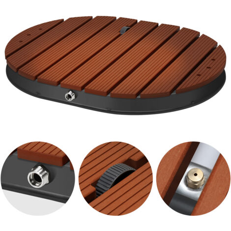 SWANEW Doccia da piscina all'aperto WPC, docce da giardino portatili ...