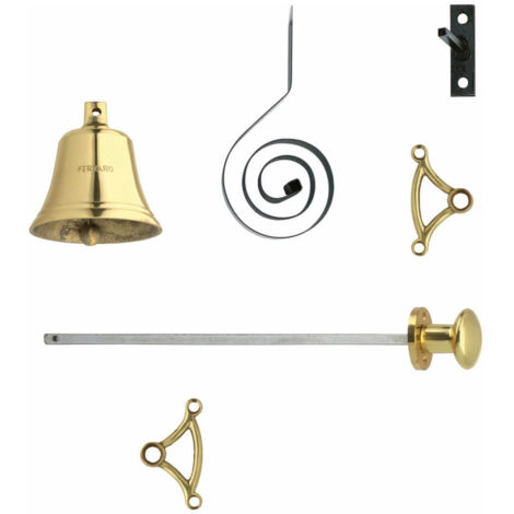 Sonnette classique/sonnette Chimea laiton laqué - 0013.399010