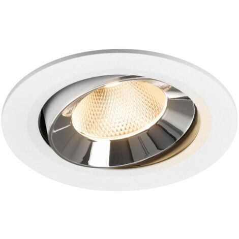 Spot encastré Numinos Move L blanc/chrome 2700K - 20 deg - 1009821