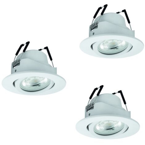 Lot de 3 spots encastrés Saliceto-Z Blanc intelligent - 902286