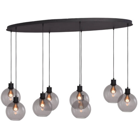 Lampe suspendue ovale Lazise Oval 8x Ø 20cm doré - 2644-05-05-160-60820