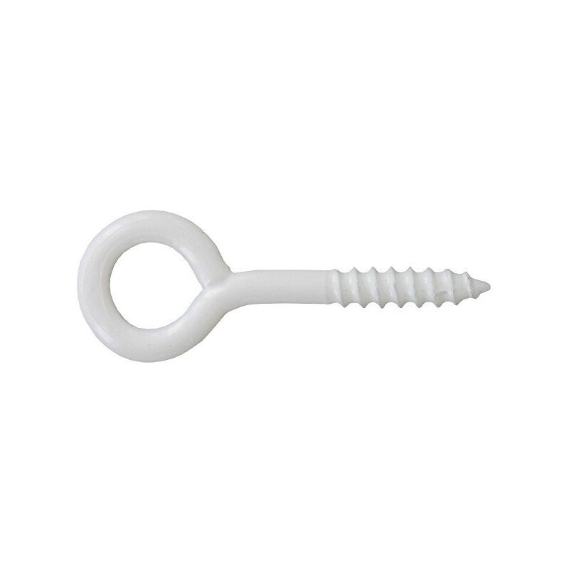 Pitons à vis acier plastifié 6x60 - INVENTIV - Lot de 4