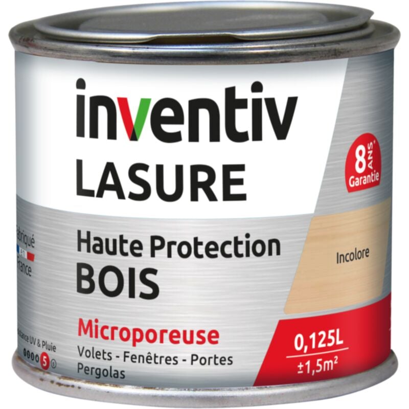 Lasure Bois Incolore 8 Ans - INVENTIV (0,125L)