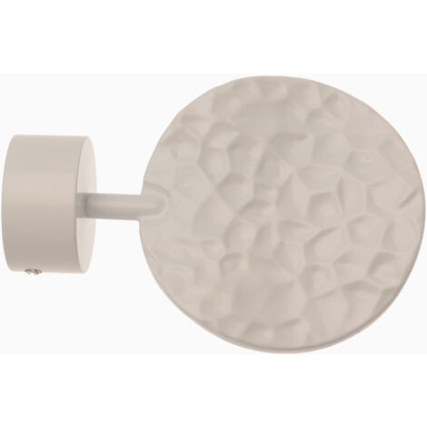 1 Embout Médaillon - Blanc laqué - Diamètre 28