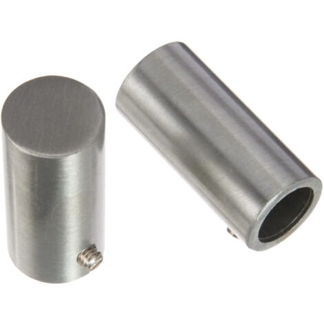 Embouts Tringle Rideaux Ateliers 28 - Gris Argenté