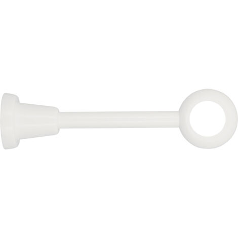 Support barre rideau bois Ø35 blanc - INVENTIV