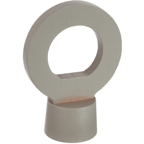 Embout Tringle Rideaux Ellipse Gris Galet - ATELIERS 28