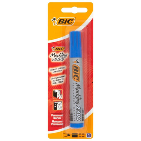 Marqueur Permanent BIC Marking 2300 - Pointe 5,5 mm - Bleu