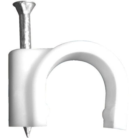 Attache Câble Plastique Blanc Fixation Électrique