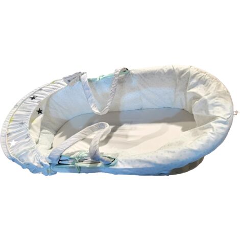 Couffin Bébé Osier Étoiles : Berceau Douillet et Transportable
