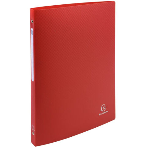 Classeur souple EXACOMPTA OPAK - Rouge - A4 - 4 anneaux