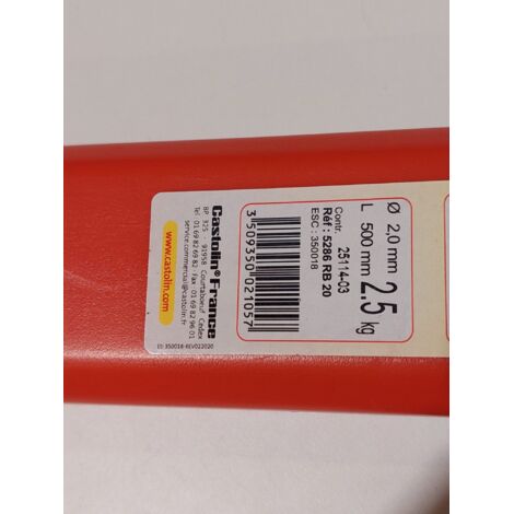 CASTOLIN - Baguettes de brasure forte - 5% Argent - 2.5kg - Auto ...